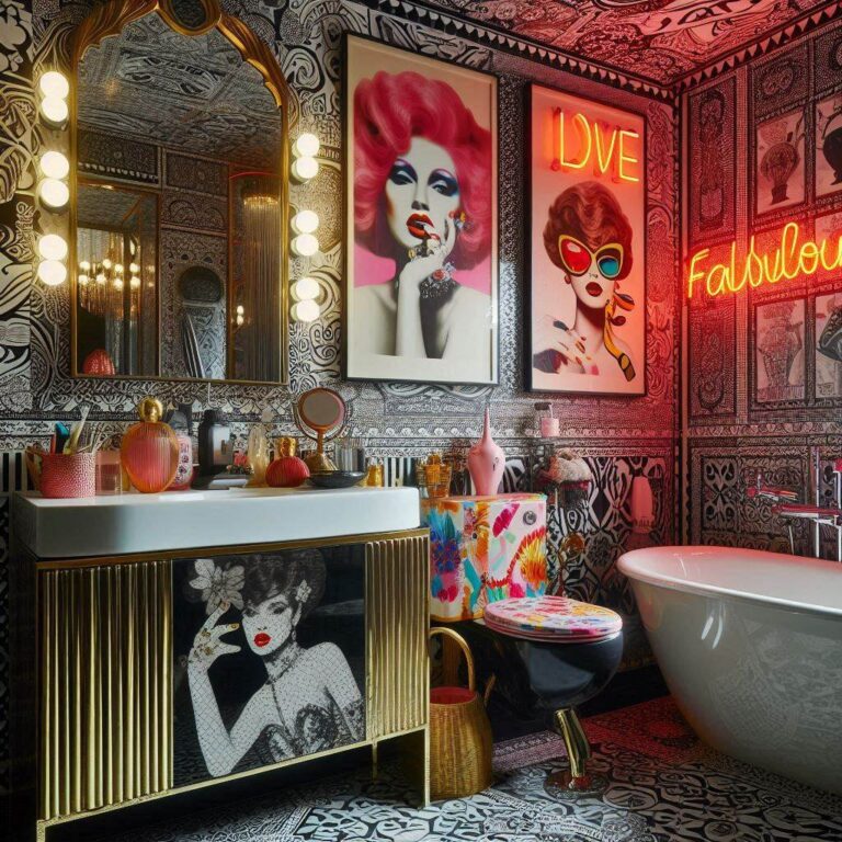 16 Funky Bathroom Ideas to Add Flair, Color, and Romance to Your ...