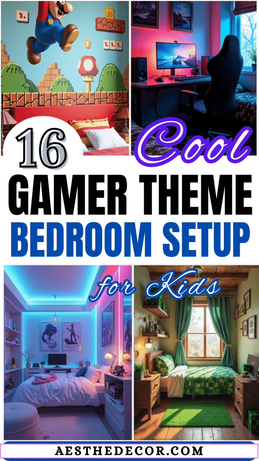 16 Easy Gamer Theme Bedroom Ideas Every Kid Will Love